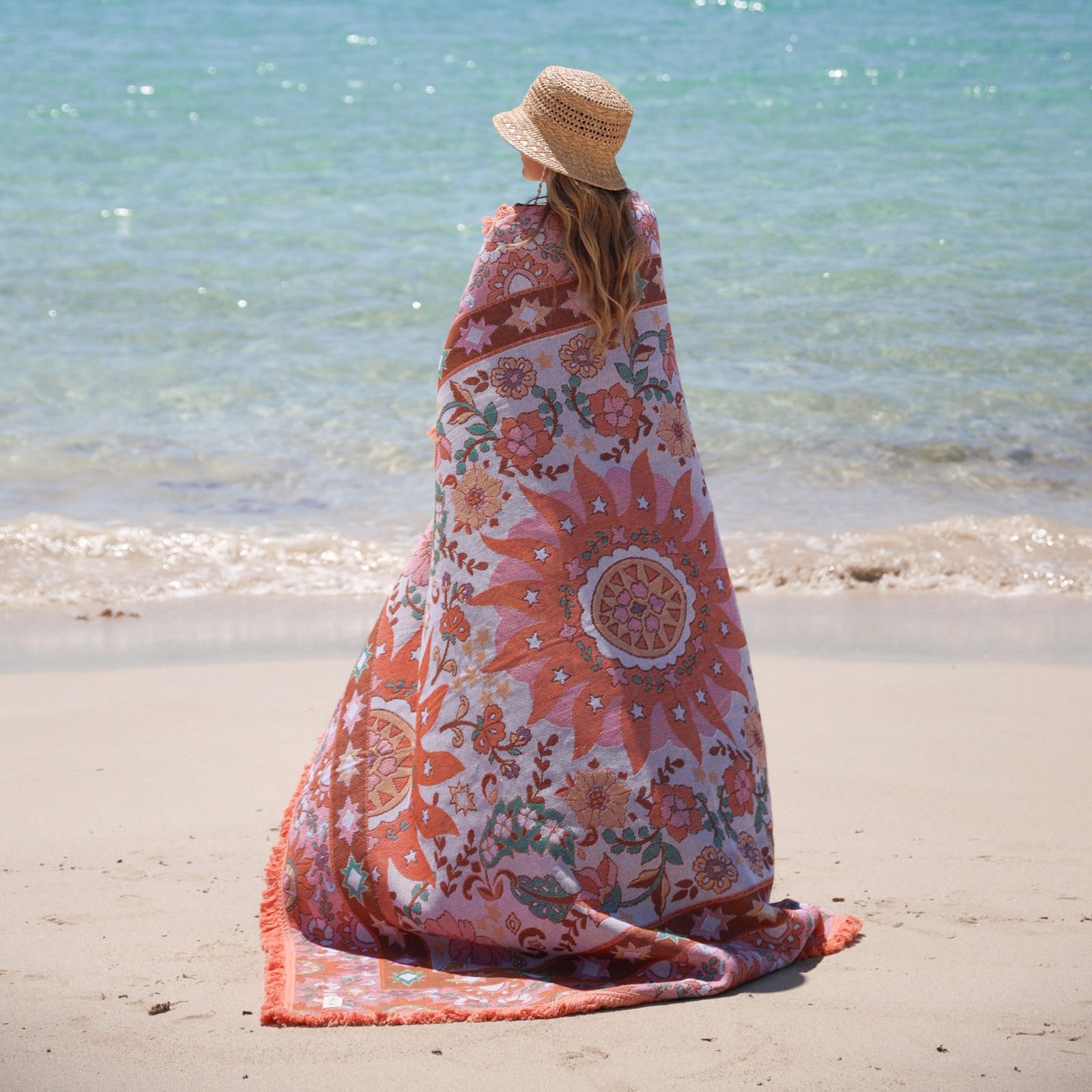 Sunchaser Woven Beach Blanket | Extra Large Picnic Rug – ISLA Label ...